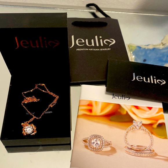 Jeulia | Jewelry | Rose Gold Cz Pendant By Jeulia | Poshmark